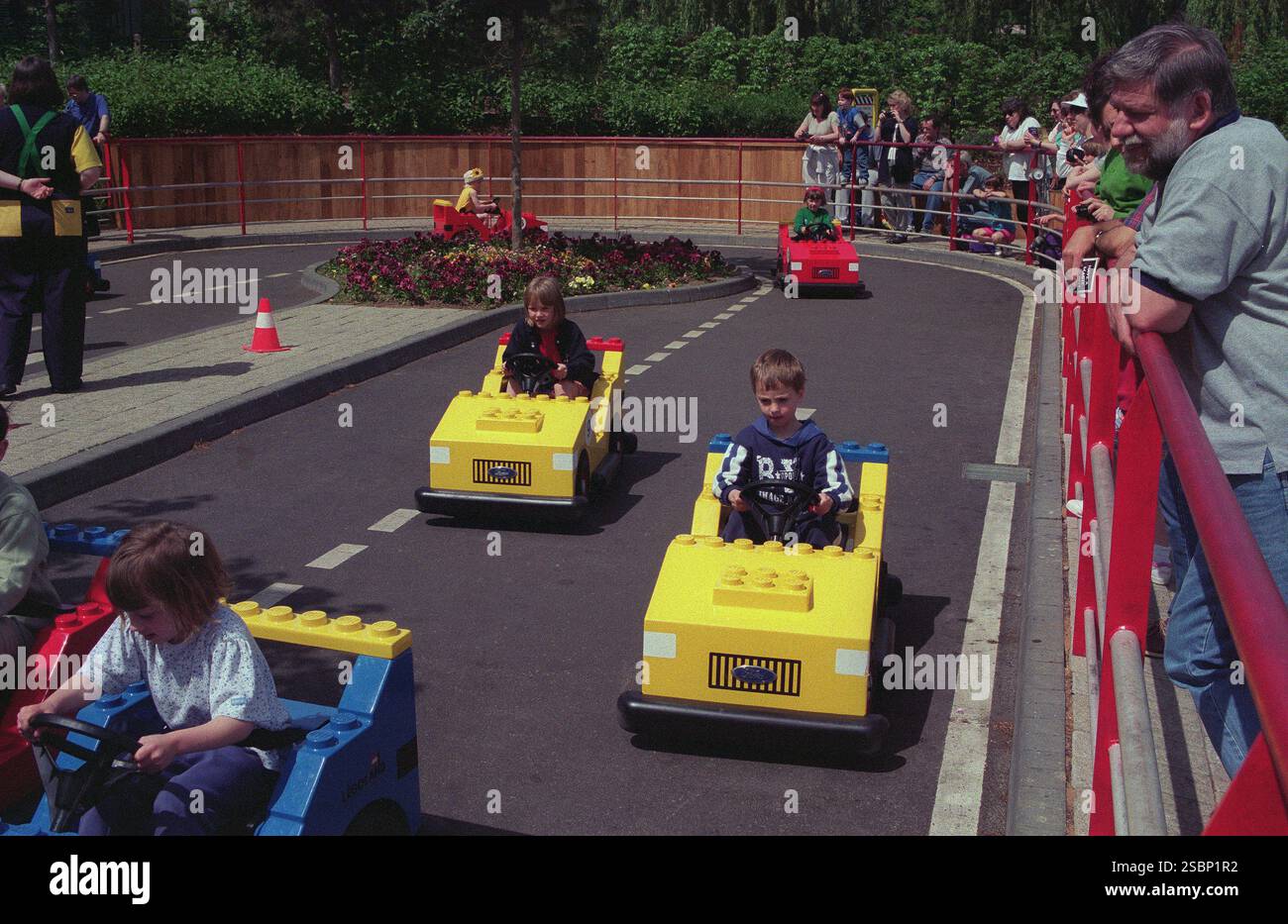 Legoland Windsor Park on a summertime afternoon when parents ...