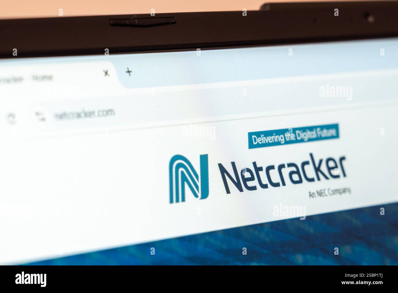New York, USA - January 31, 2025: Netcracker website homepage on laptop ...