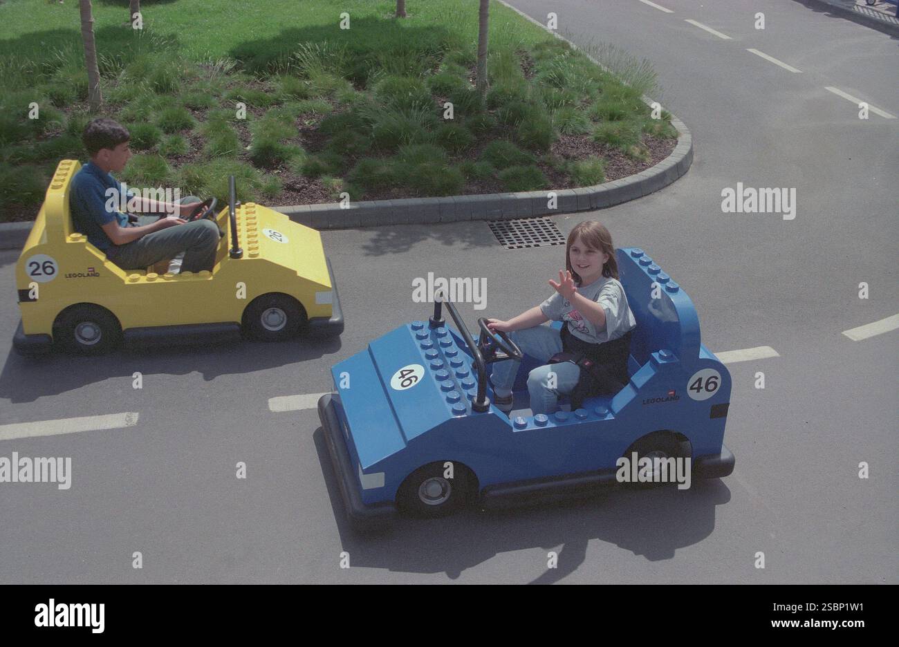 Legoland Windsor Park on a summertime afternoon when parents ...