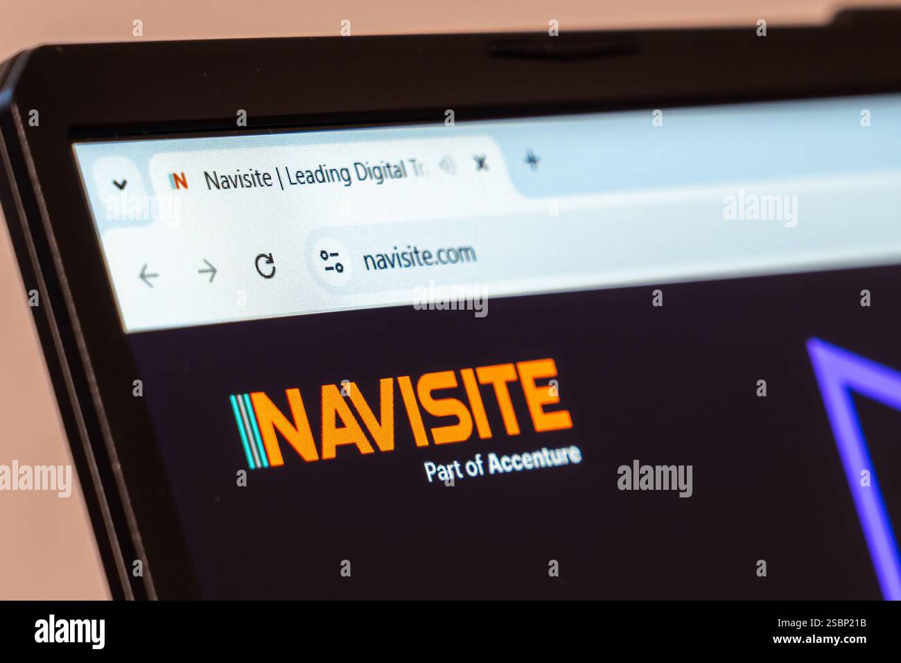 New York, USA - January 31, 2025: Navisite website homepage on laptop ...
