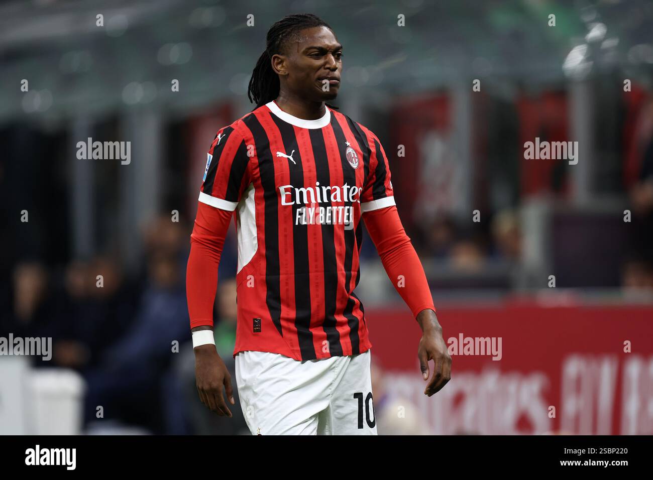 Rafael Leao of Ac Milan looks on during the Serie A football match ...