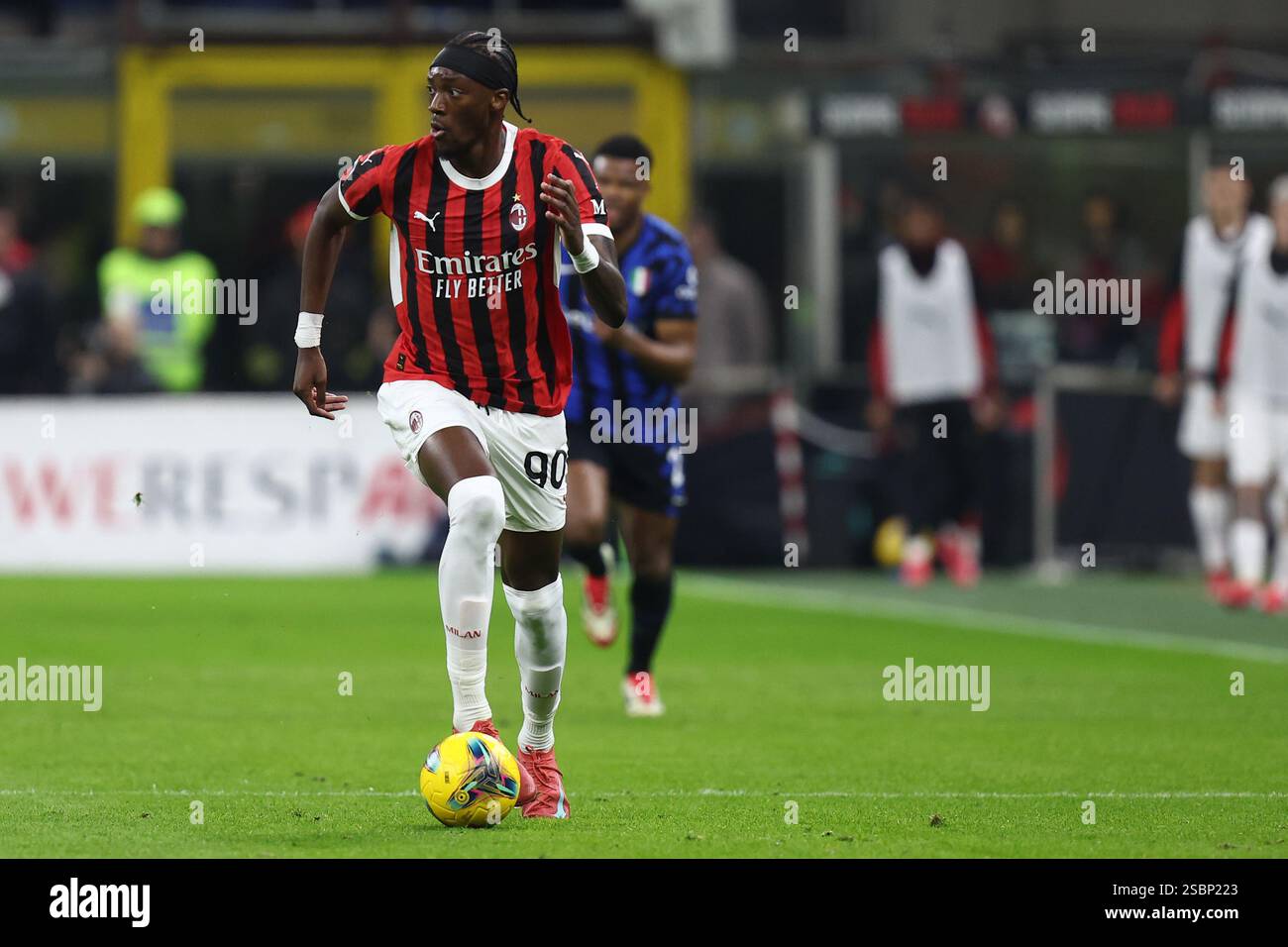 Tammy Abraham of Ac Milan in action during the Serie A football match ...