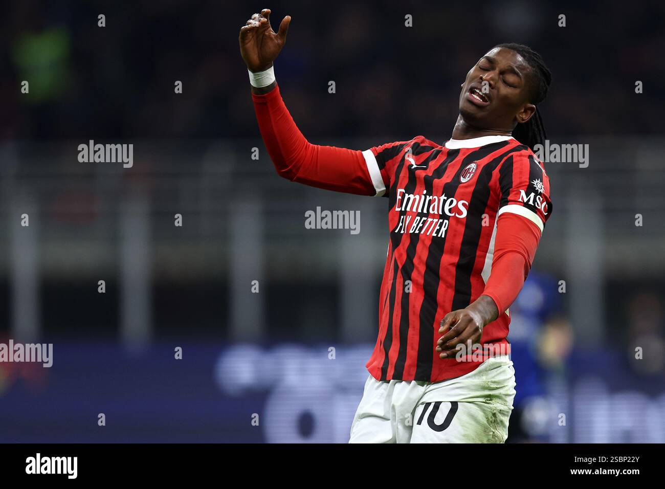 Rafael Leao of Ac Milan looks dejected during the Serie A football ...