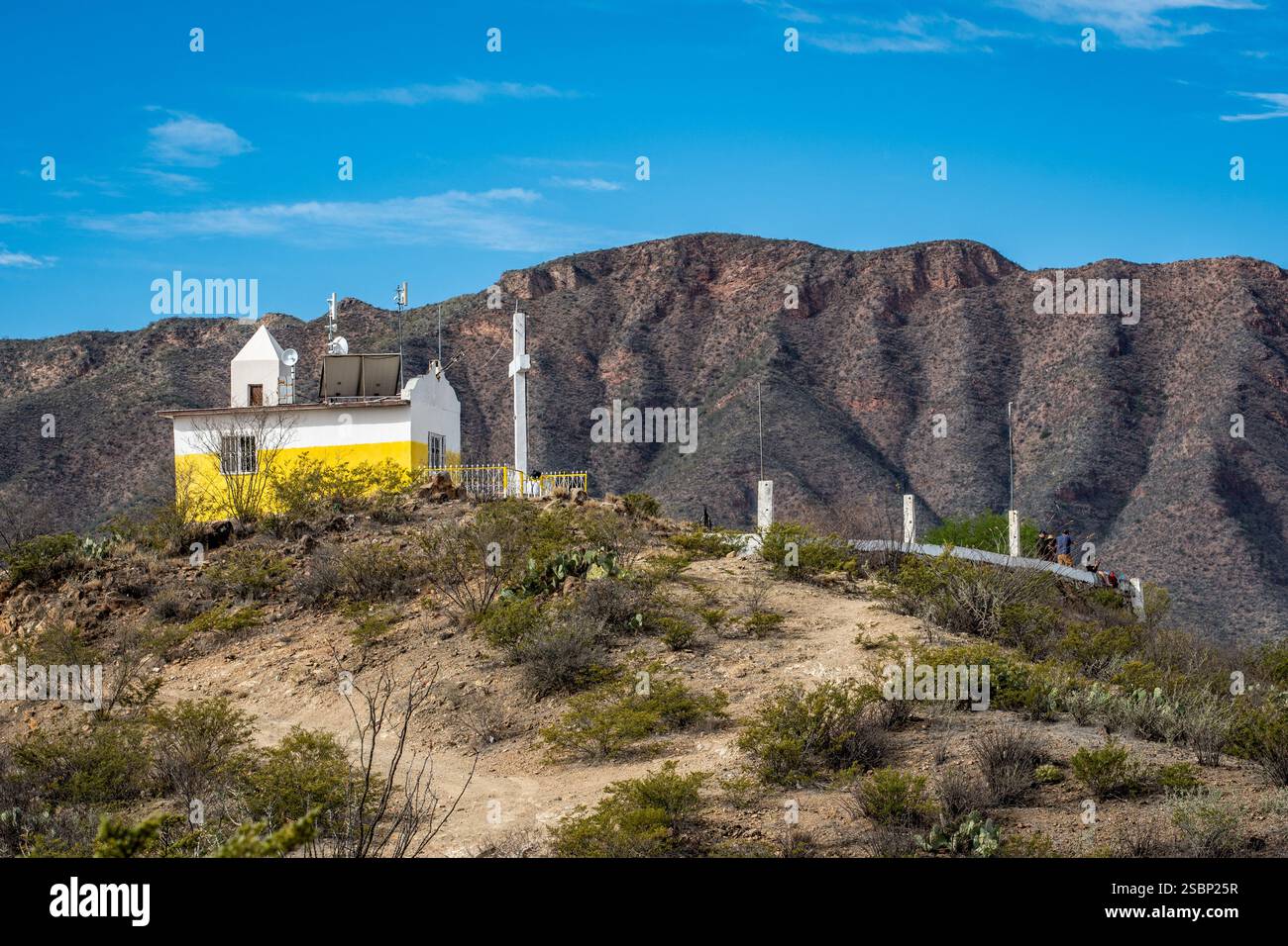 Small mountainside church in Nazas, Mexico Stock Photo - Alamy