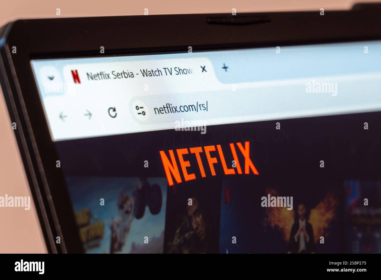New York, USA - January 31, 2025: Netflix streaming and entertainment ...