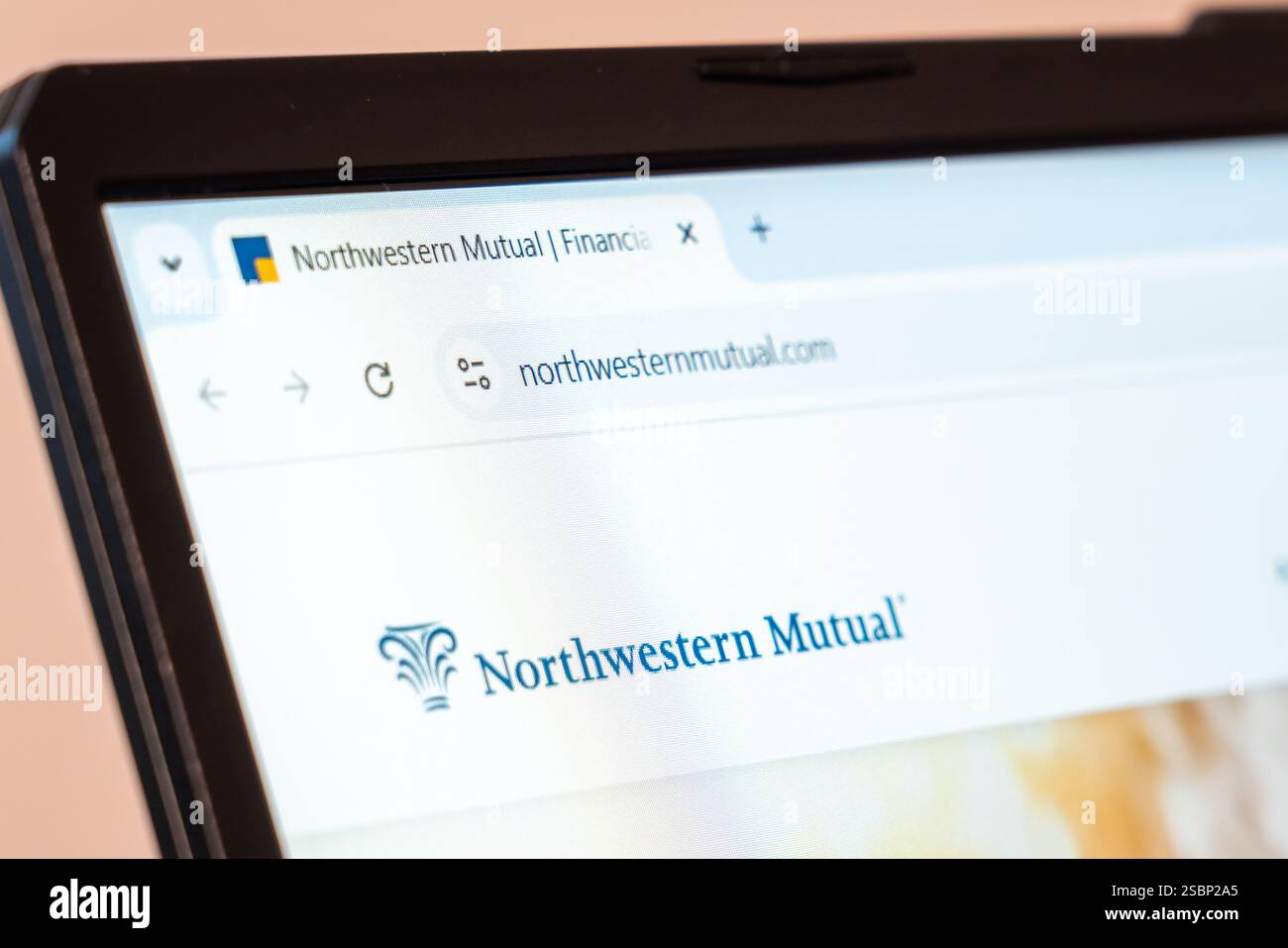 New York, USA - January 31, 2025: Northwestern Mutual website homepage ...