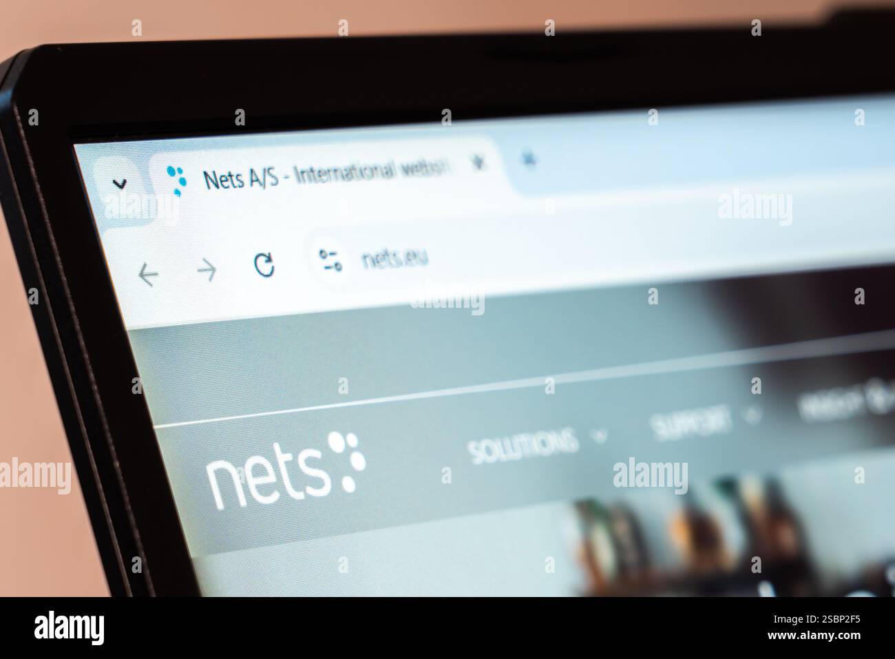 New York, USA - January 31, 2025: Nets AS payment solutions and financial technology company ...