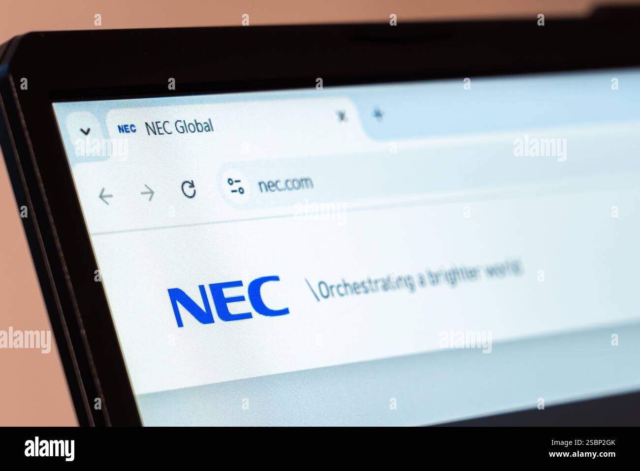 New York, USA - January 31, 2025: NEC global technology and IT ...