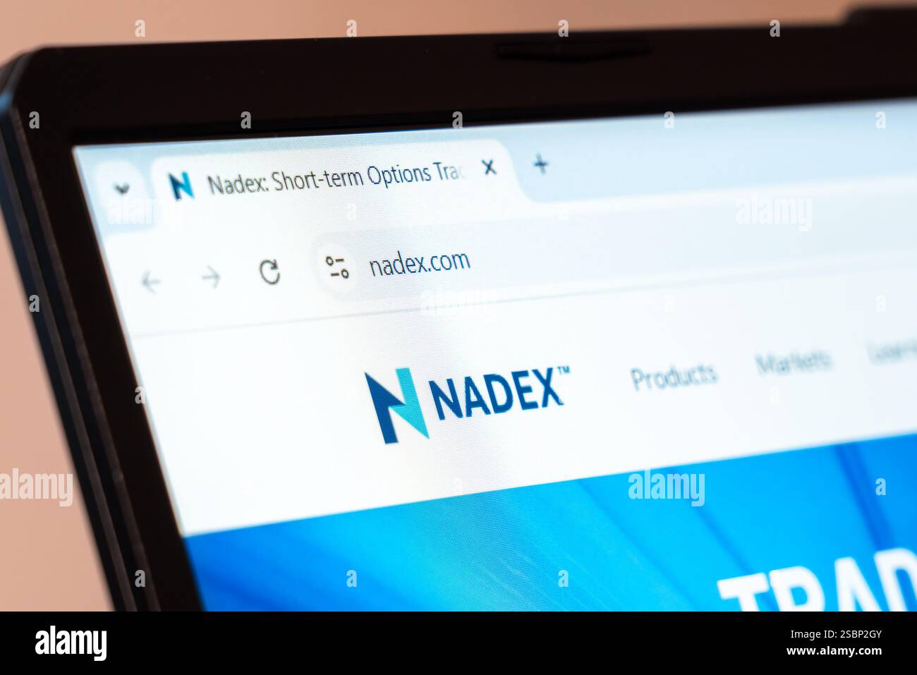 New York, USA - January 31, 2025: Nadex trading and financial market ...