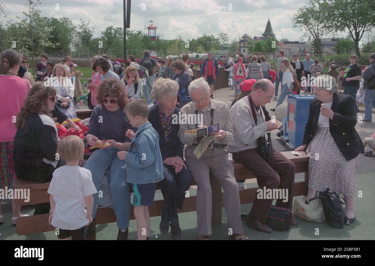 Legoland Windsor Park on a summertime afternoon when parents ...