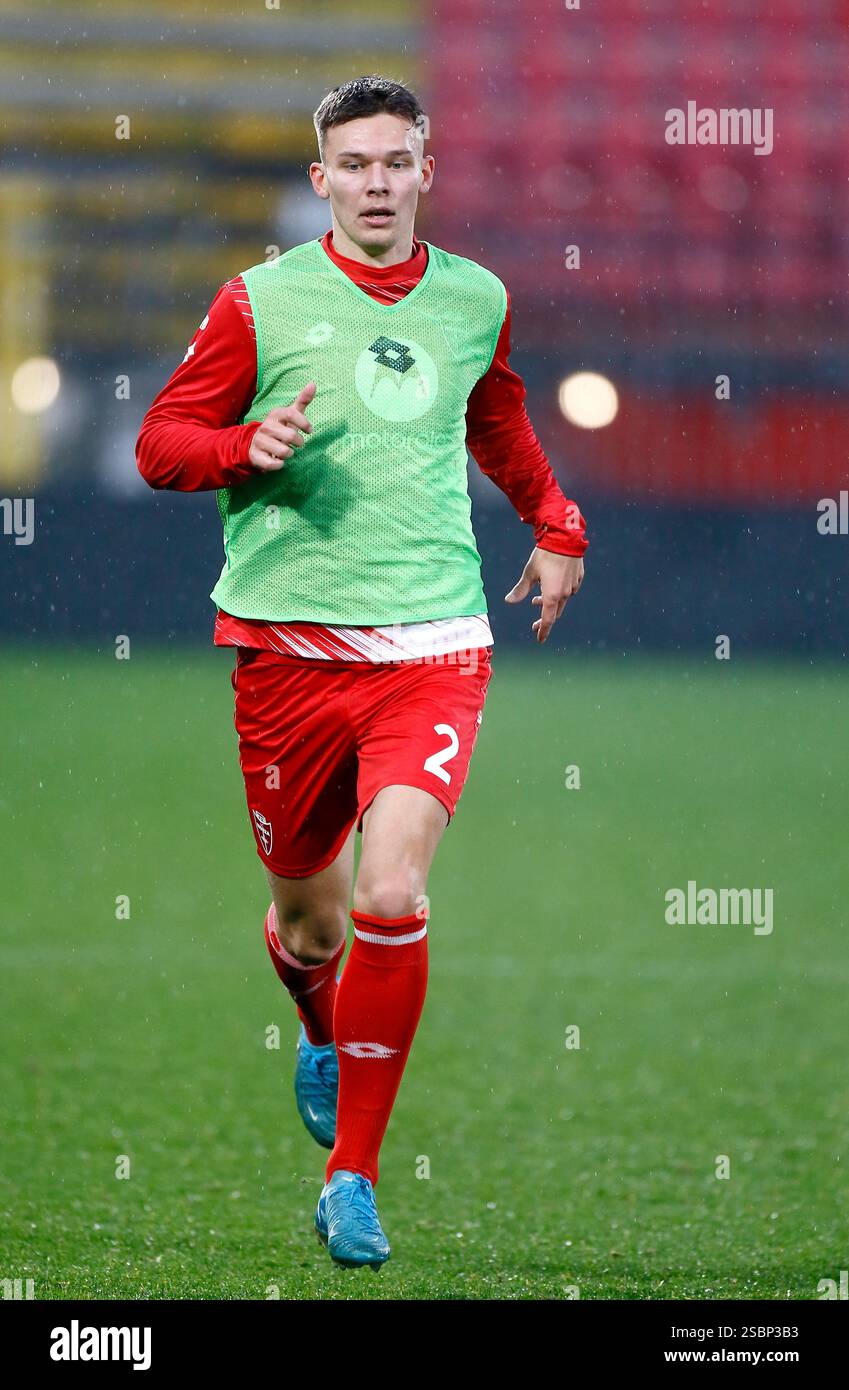 MONZA, ITALY - FEBRUARY 1: Arvid Brorsson of AC Monza looks on ,during ...