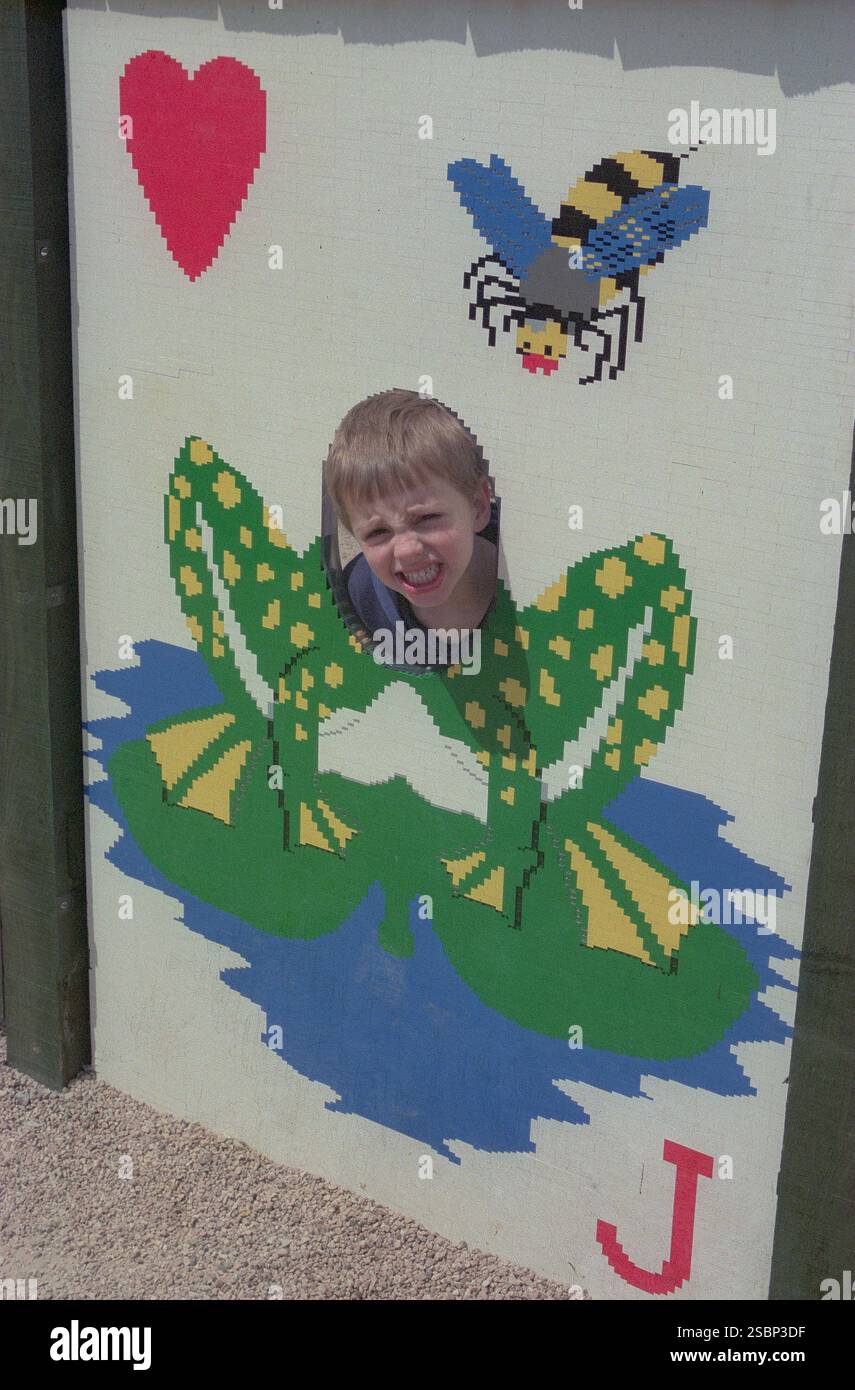 Legoland Windsor Park on a summertime afternoon when parents ...