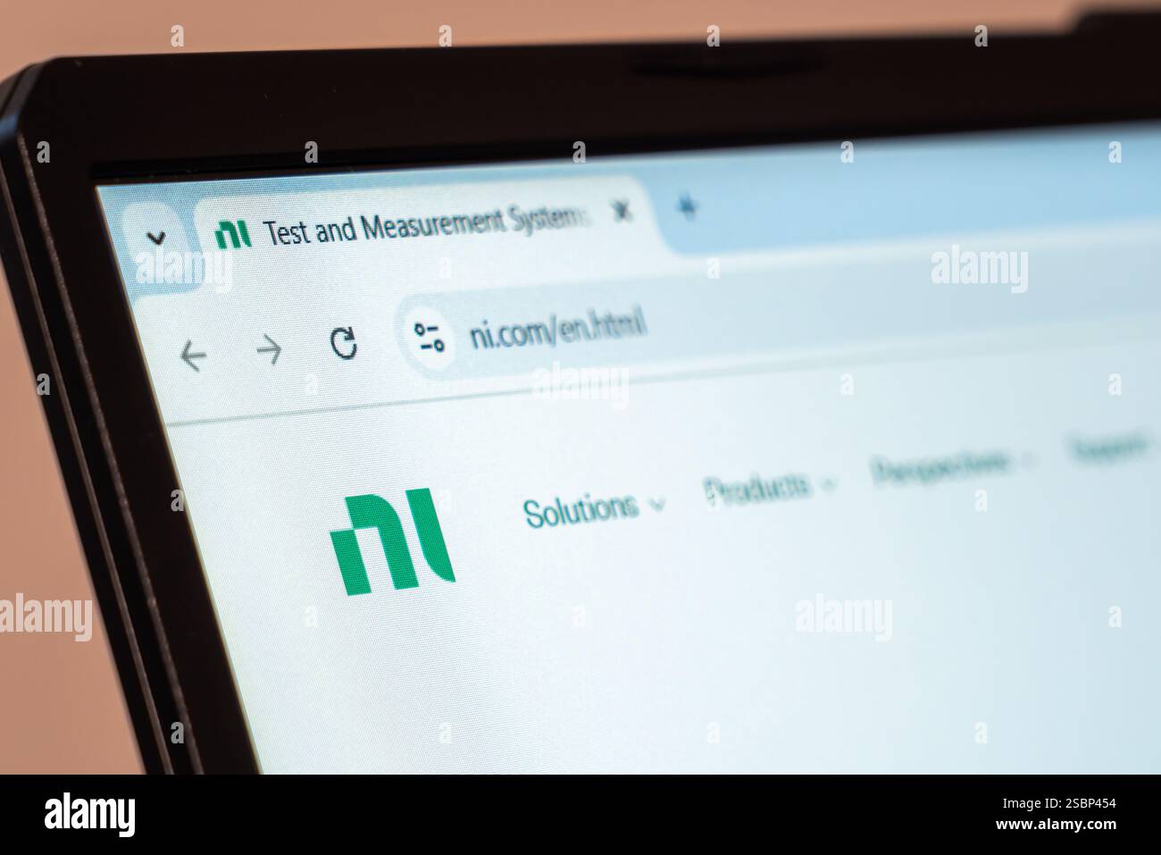 New York, USA - January 31, 2025: NI website homepage on laptop screen ...