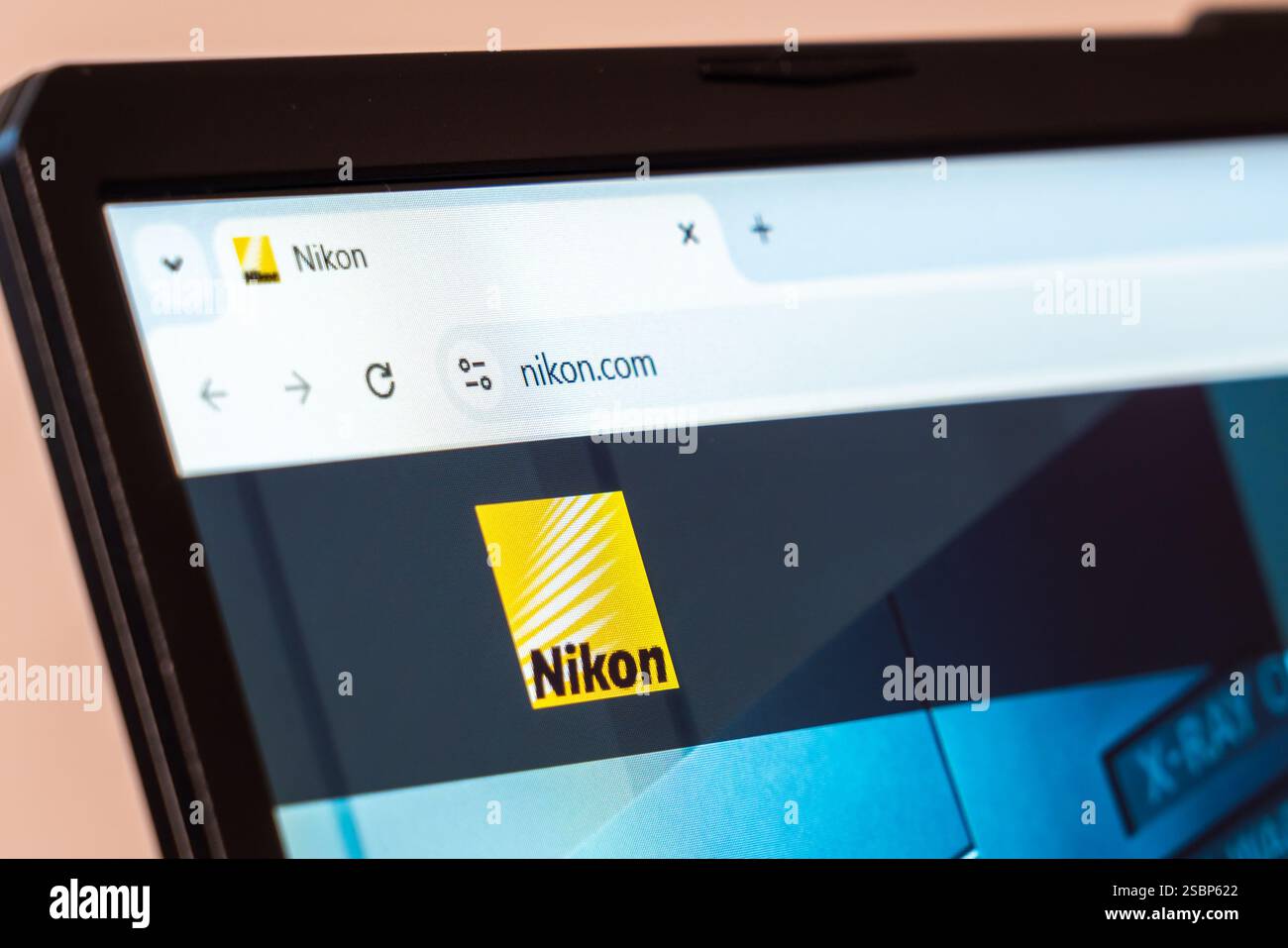 New York, USA - January 31, 2025: Nikon imaging and optical technology ...