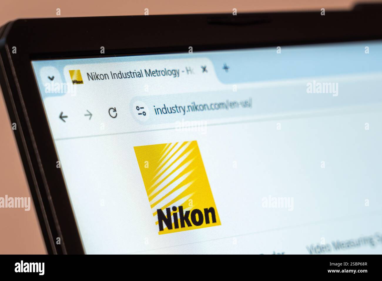 New York, USA - January 31, 2025: Nikon Industrial Metrology website ...