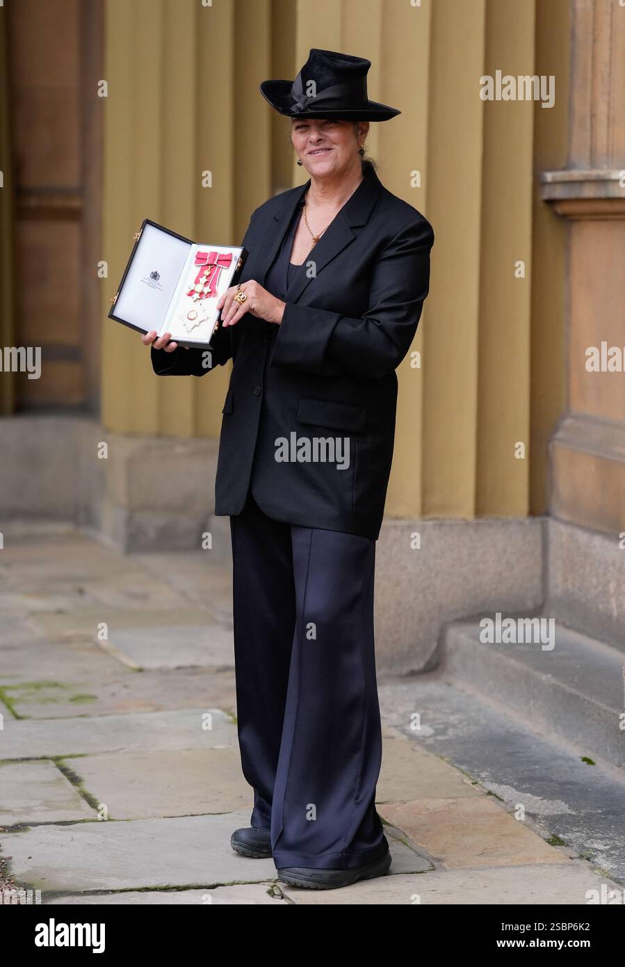 Artist Dame Tracey Emin after being made a Dame Commander at an ...