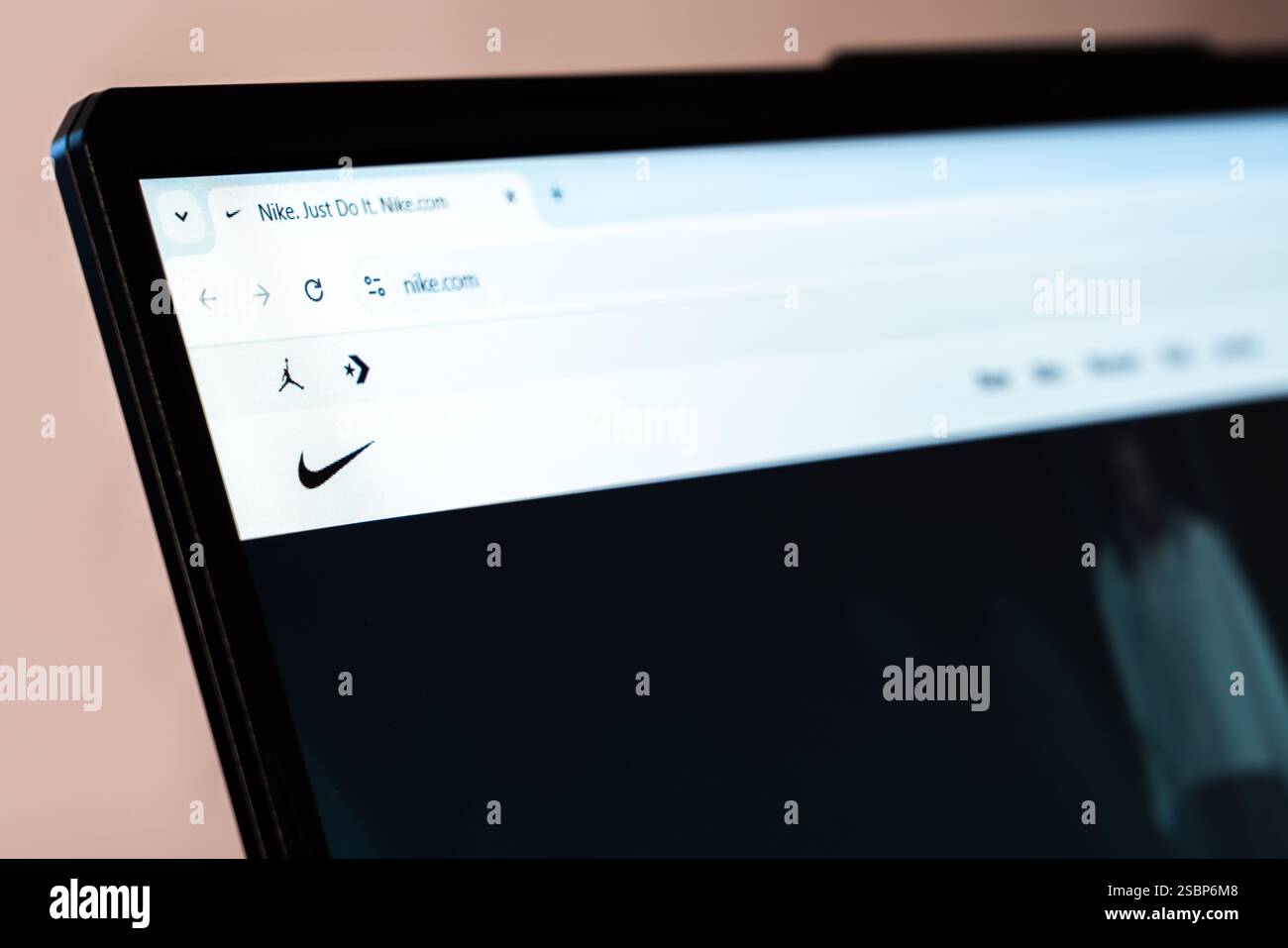 New York, USA - January 31, 2025: Nike website homepage on laptop ...