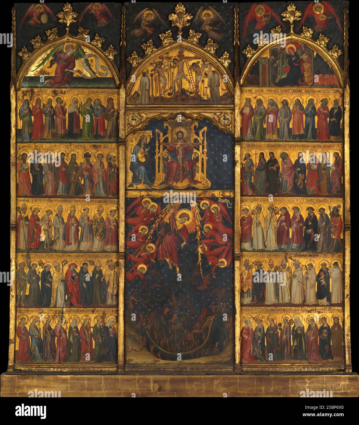 The Trinity Adored by All Saints Spanish Painter Spanish Stock Photo ...