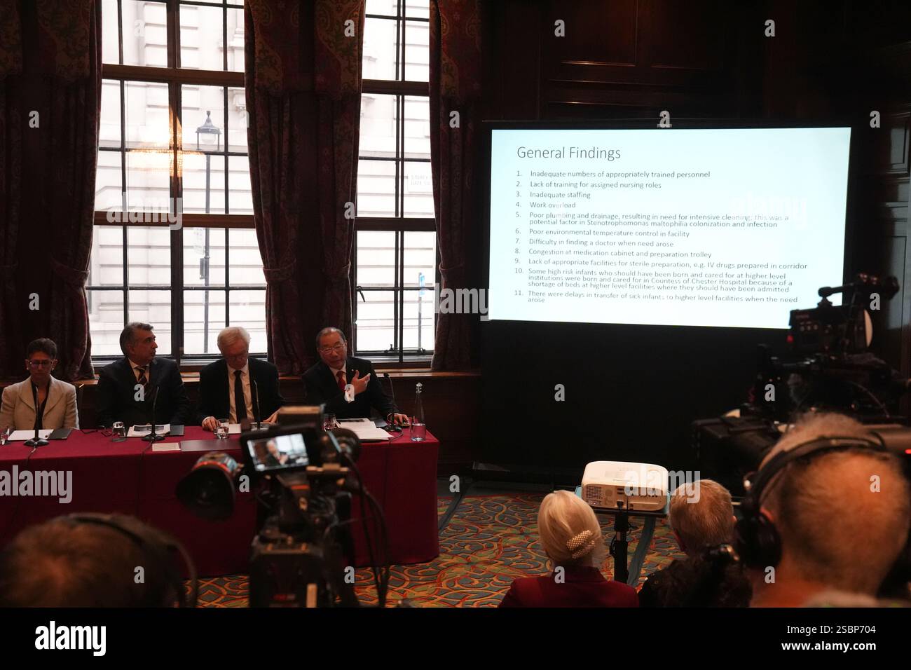 (left to right) Professor Neena Modi, barrister Mark McDonald, Sir ...