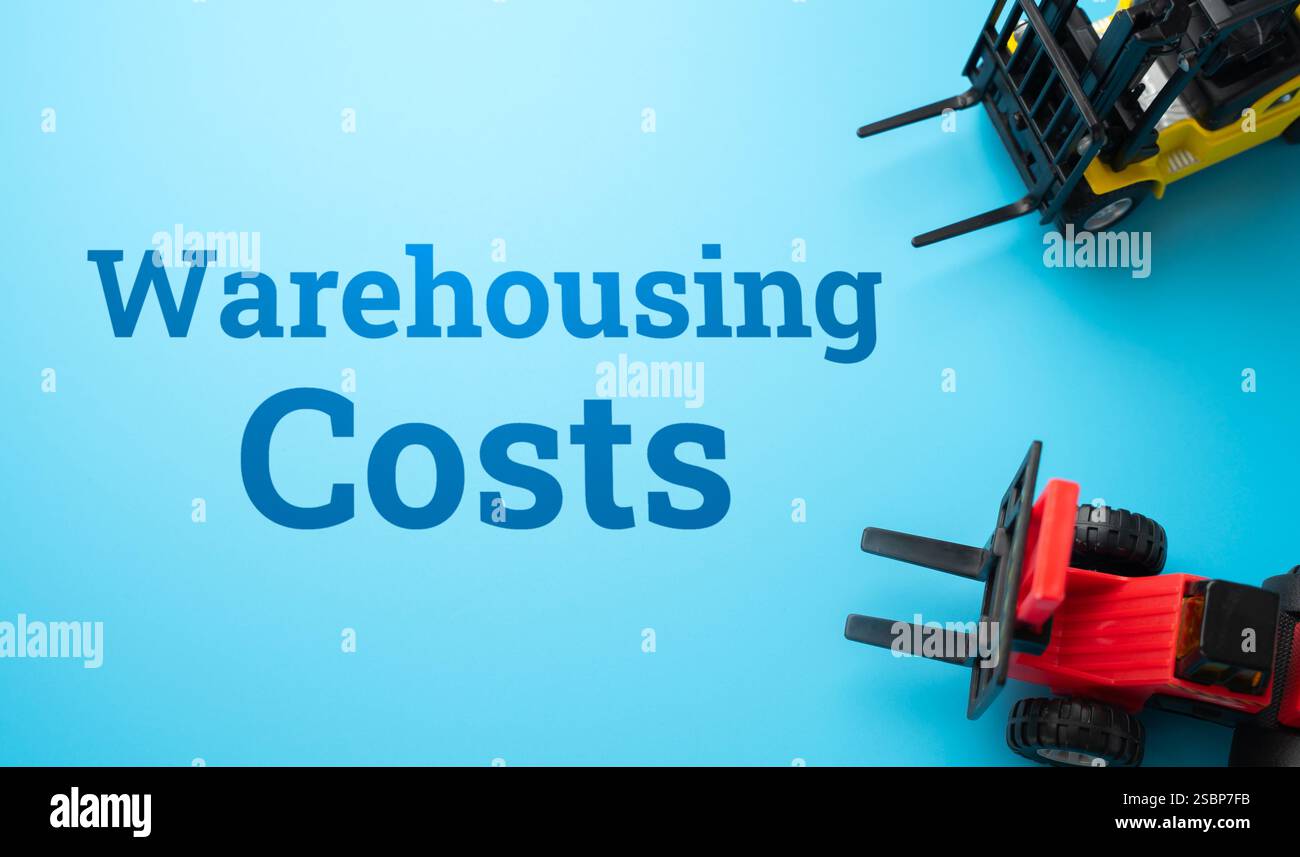 Warehousing costs and forklifts. Logistics, storage, and handling ...