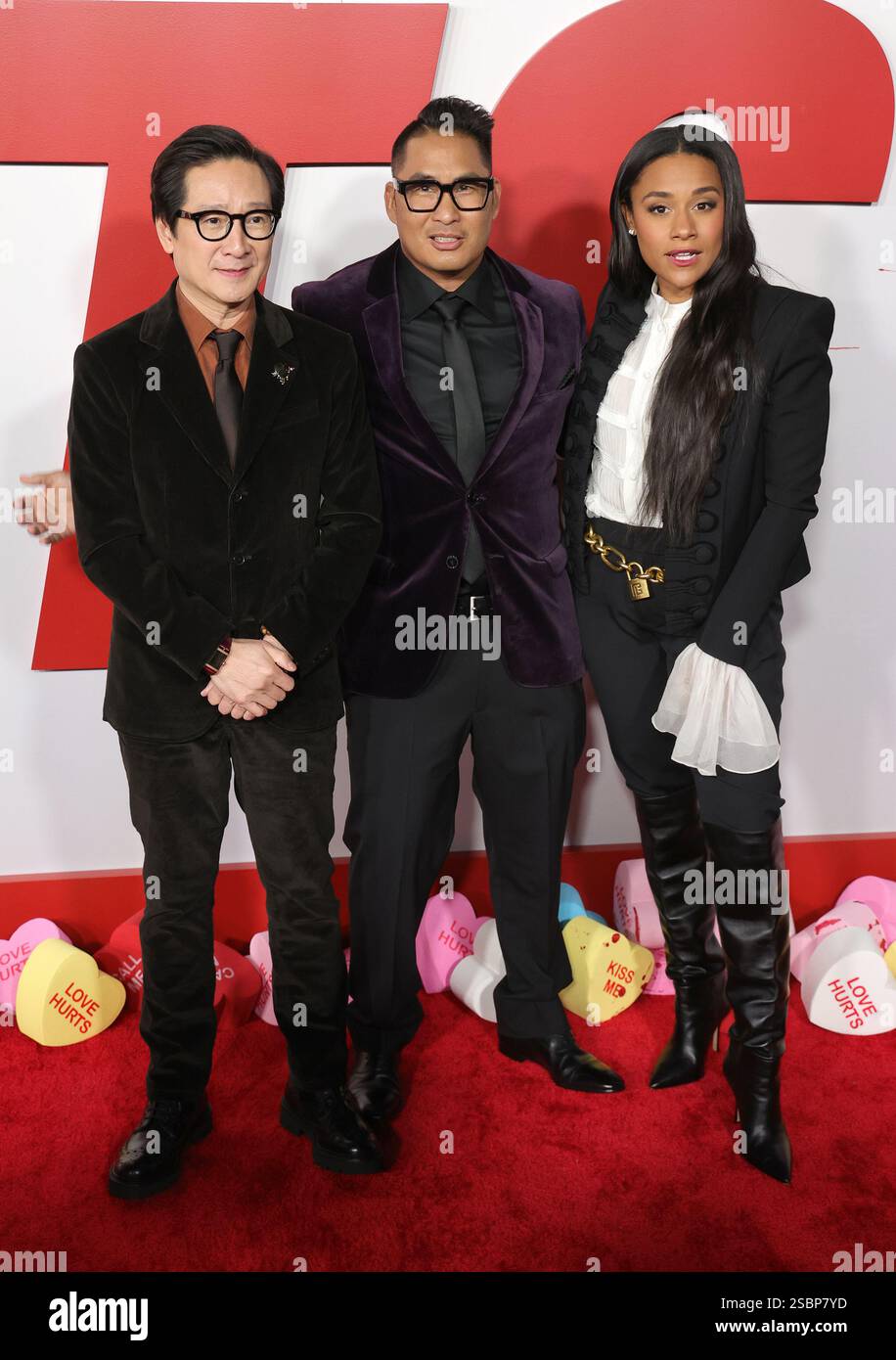 Hollywood, Ca. 03rd Feb, 2025. Ke Huy Quan, Jonathan Eusebio, Ariana DeBose at the Premiere Of ...