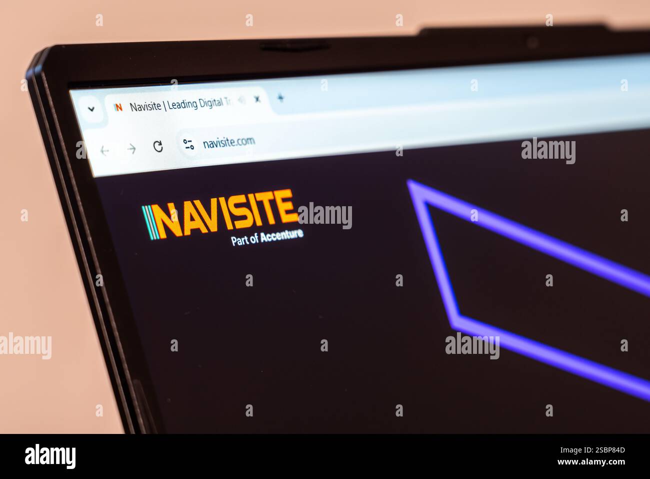 New York, USA - January 31, 2025: Navisite website homepage on laptop ...