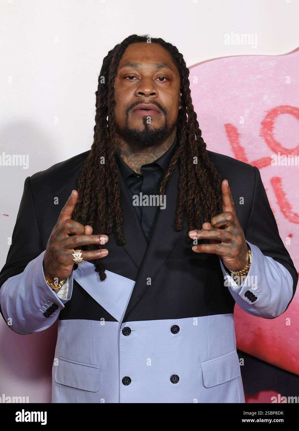 Hollywood, Ca. 03rd Feb, 2025. Marshawn Lynch at the Premiere Of Universal Pictures' "Love Hurts ...