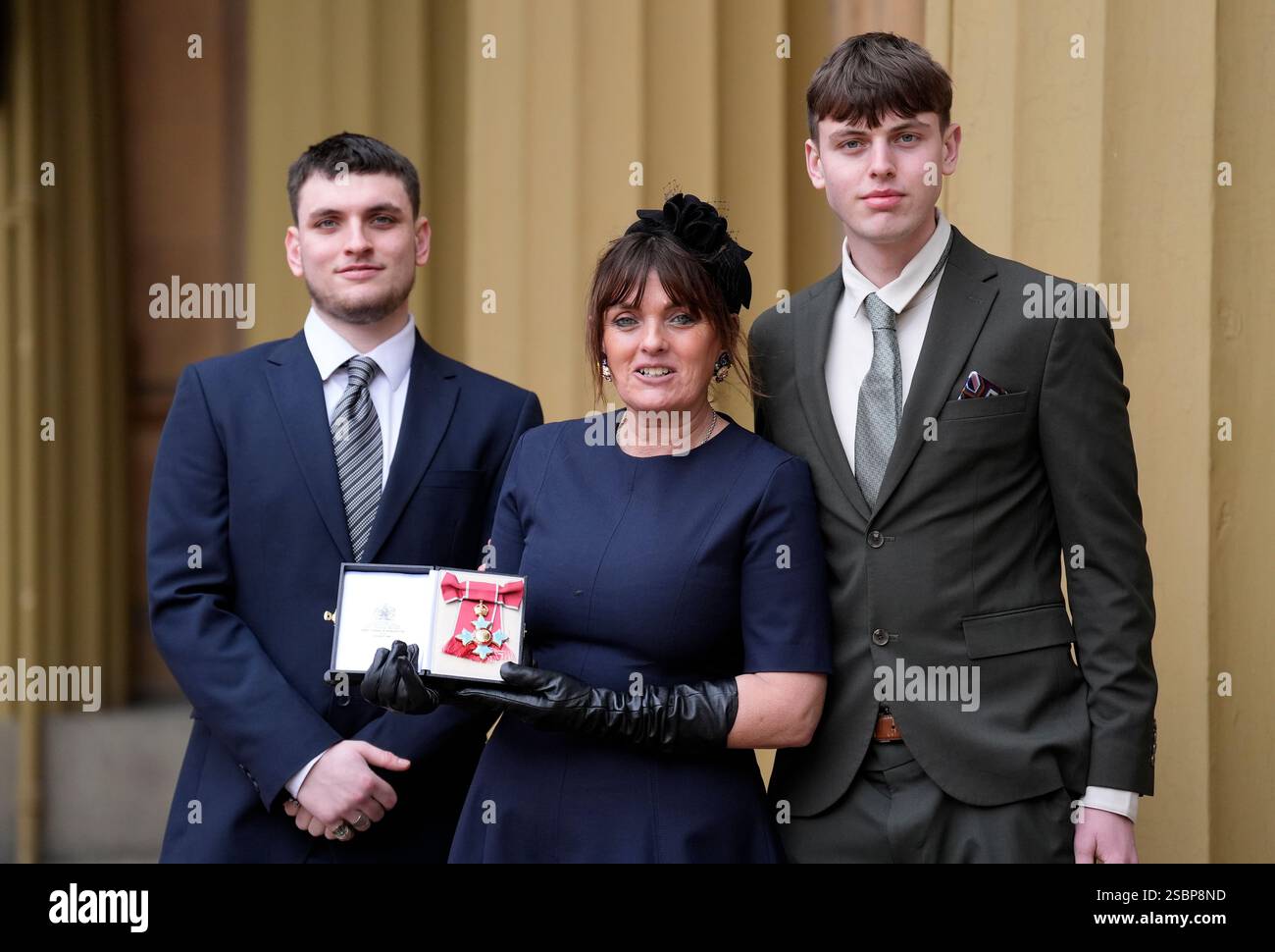 Lucy Swanson after receiving the Insignia of the Commander of the Order ...