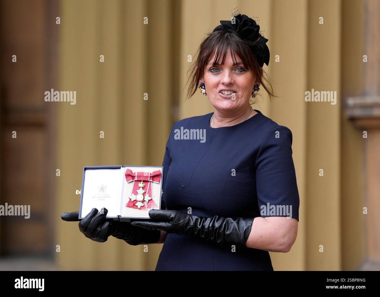 Lucy Swanson after receiving the Insignia of the Commander of the Order ...