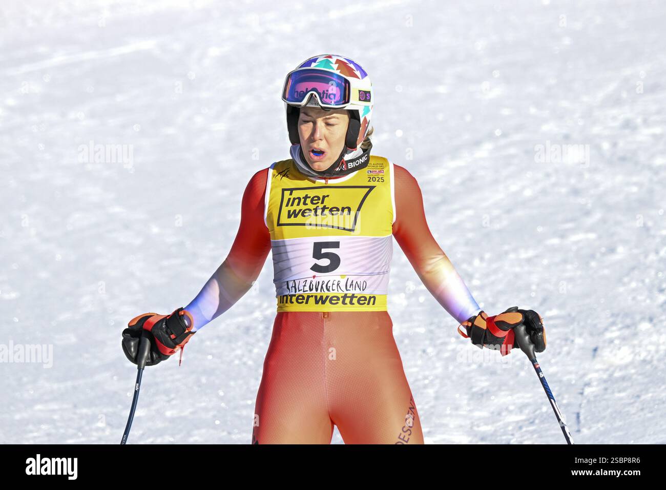 SAALBACH-HINTERGLEMM, AUSTRIA - FEBRUARY 4: Michelle Gisin of ...