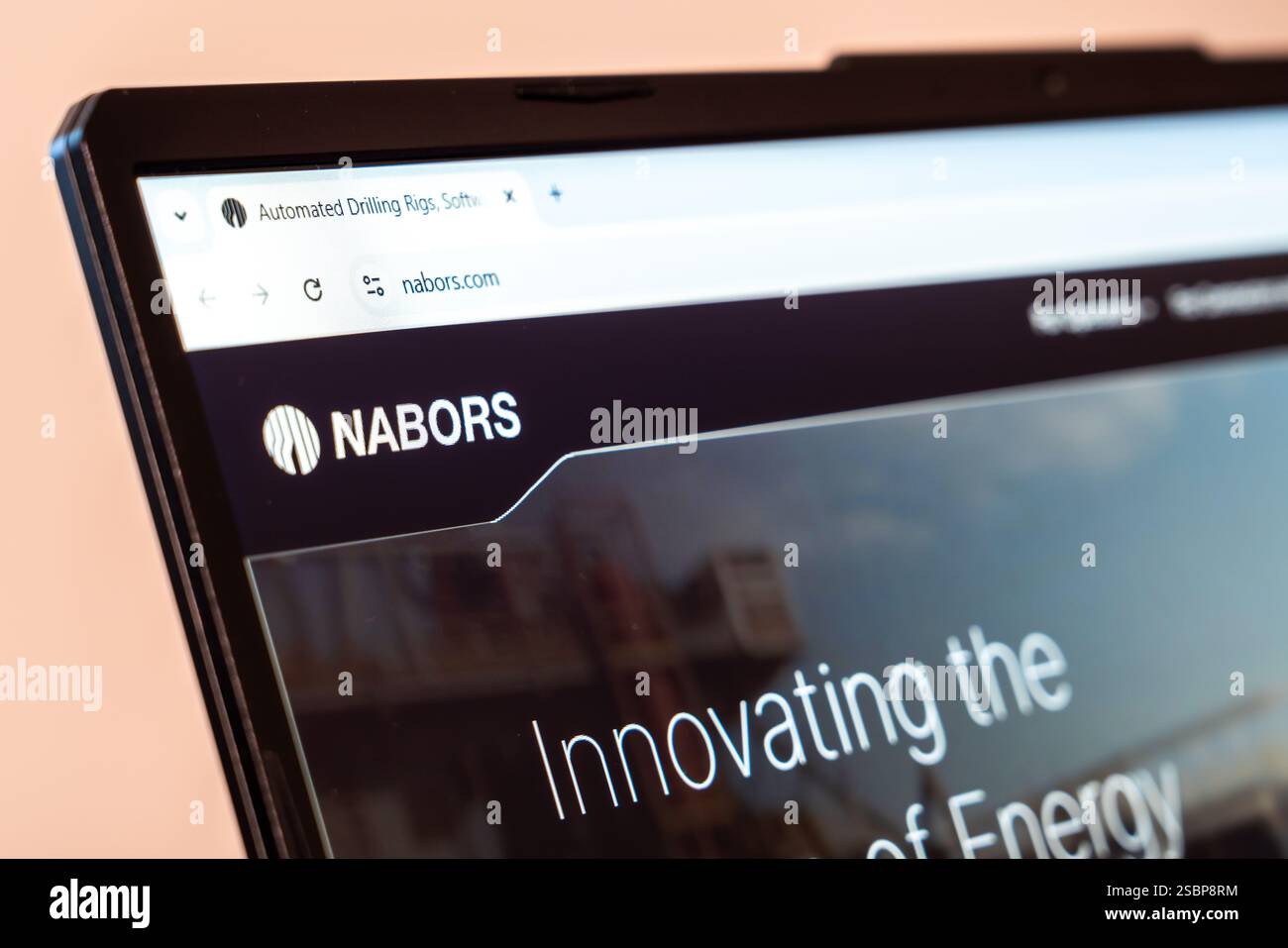 New York, USA - January 31, 2025: Nabors website homepage on laptop ...