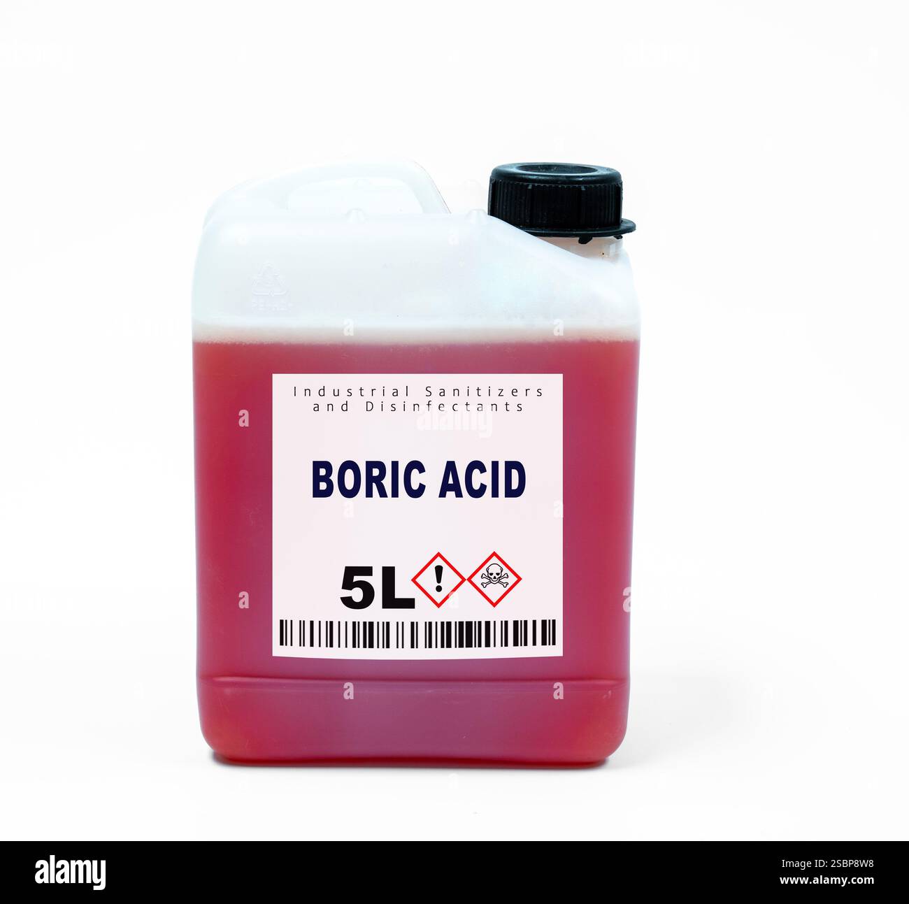 Boric Acid Mild disinfectant used in eye and skin preparations Stock ...