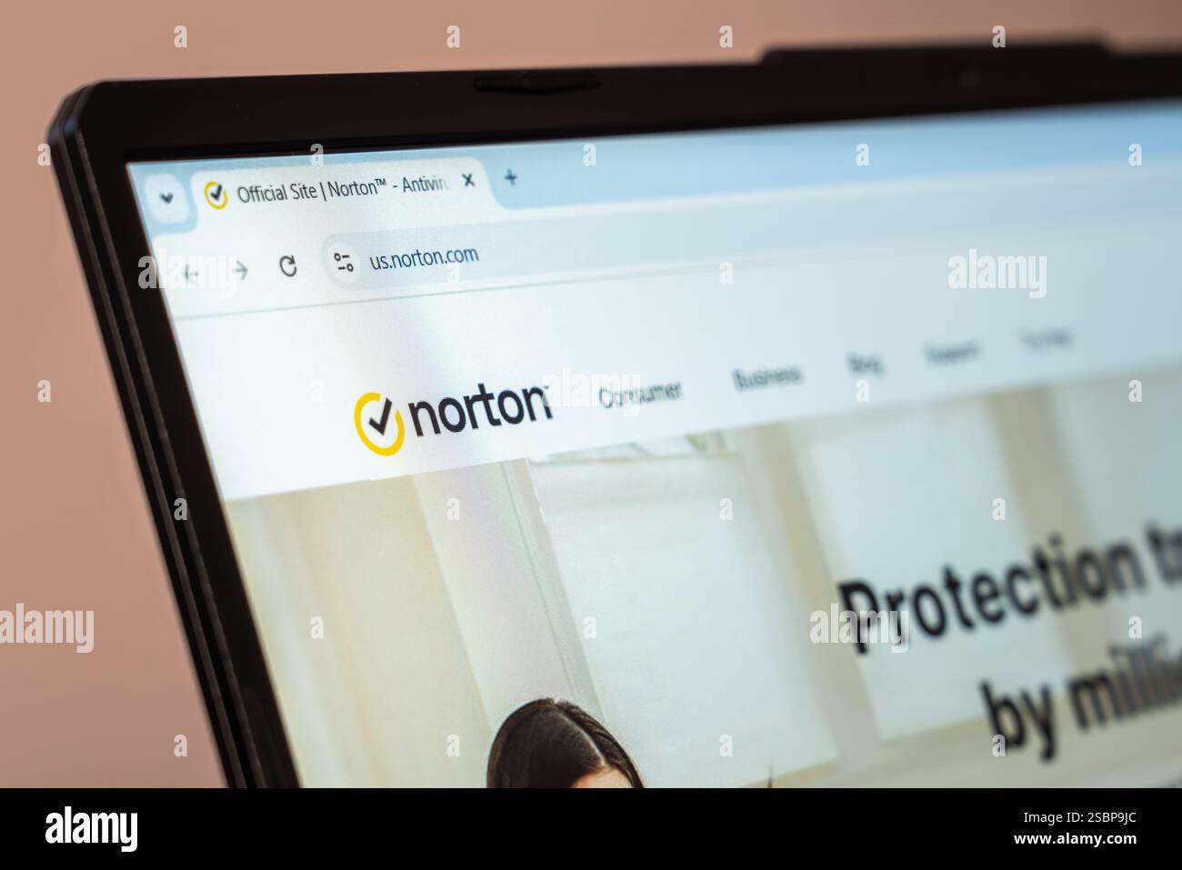 New York, USA - January 31, 2025: Norton cybersecurity and antivirus ...