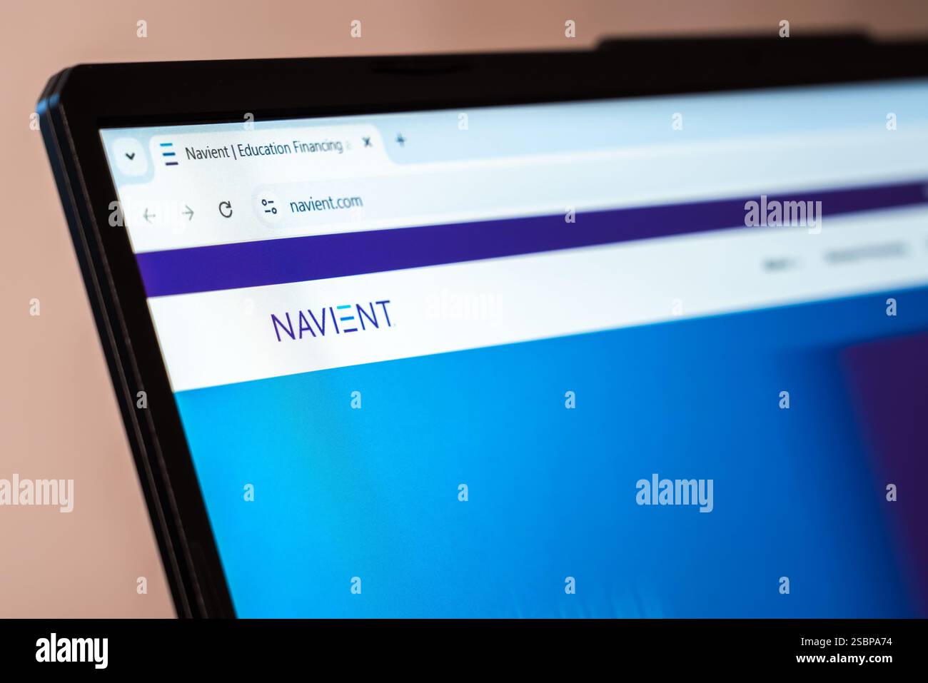 New York, USA - January 31, 2025: Navient education financing and loan ...