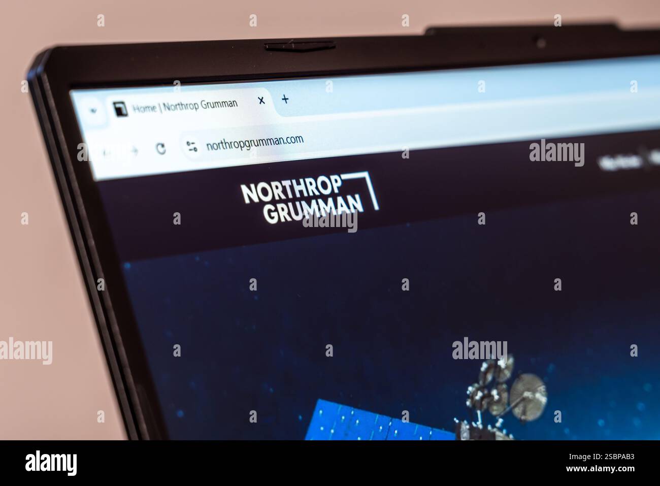 New York, USA - January 31, 2025: Northrop Grumman website homepage on ...