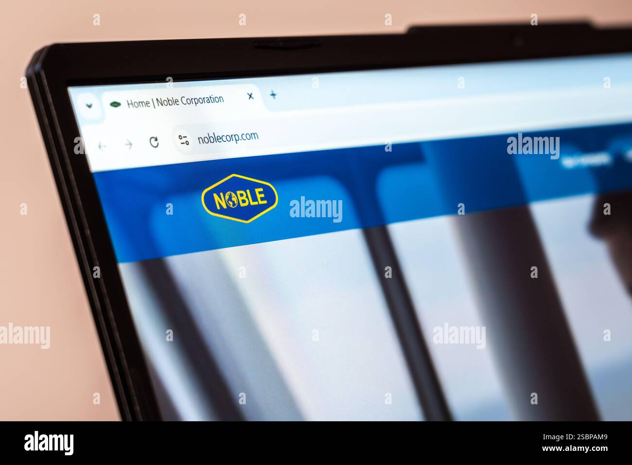 New York, USA - January 31, 2025: Noble Corporation offshore drilling ...