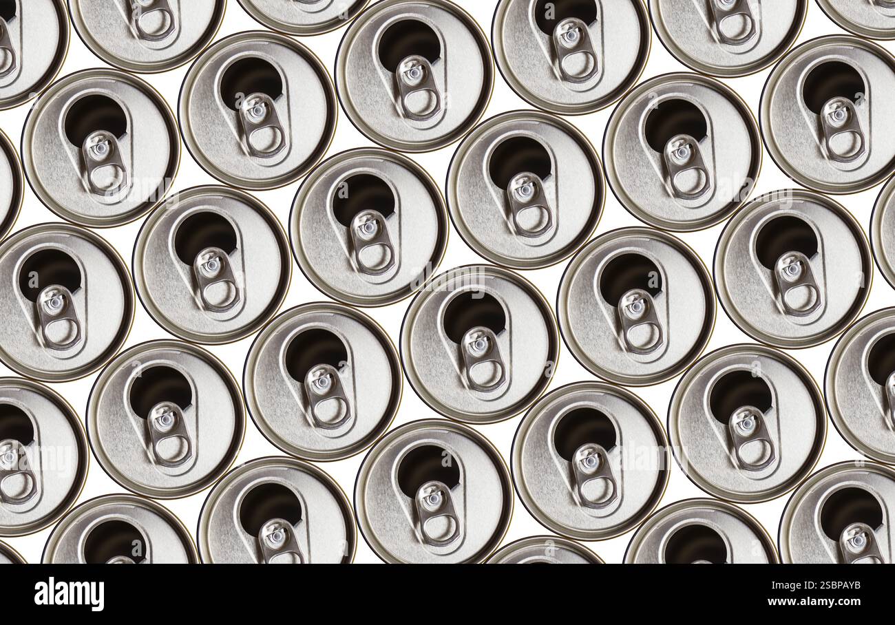 metal beer cans isolated on white background Stock Photo - Alamy