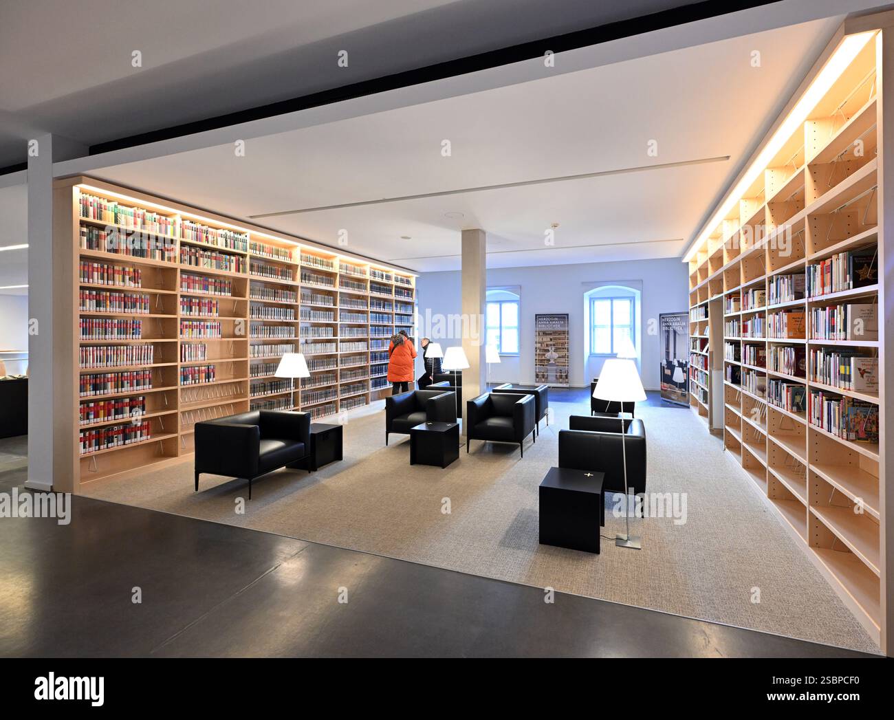 Weimar, Germany. 04th Feb, 2025. The reading lounge in the Study Center of the Duchess Anna ...