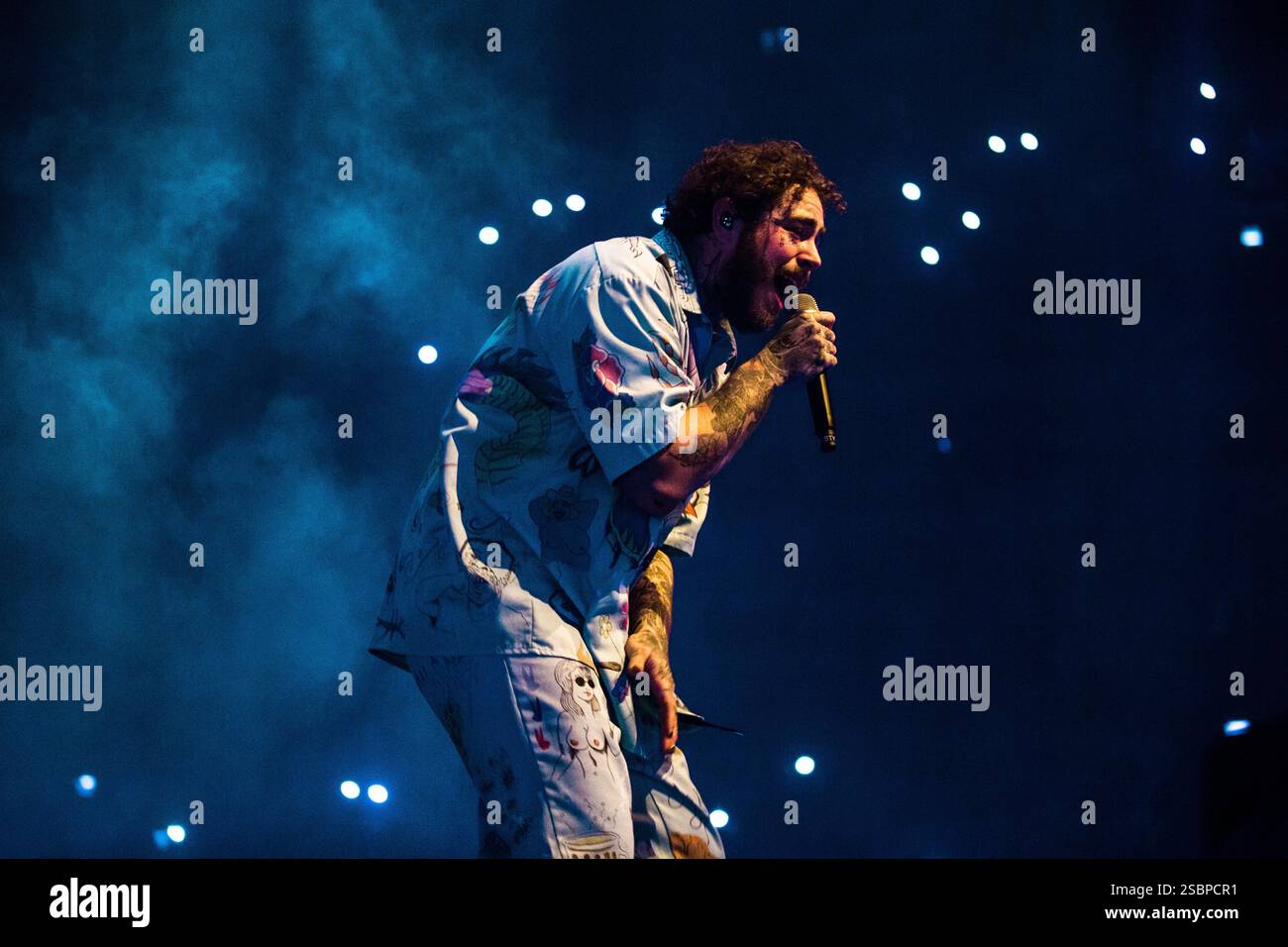 Post Malone performing at the The 02 London on the 14th March 2019, UK ...