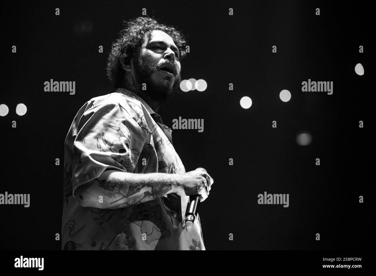 Post Malone performing at the The 02 London on the 14th March 2019, UK ...