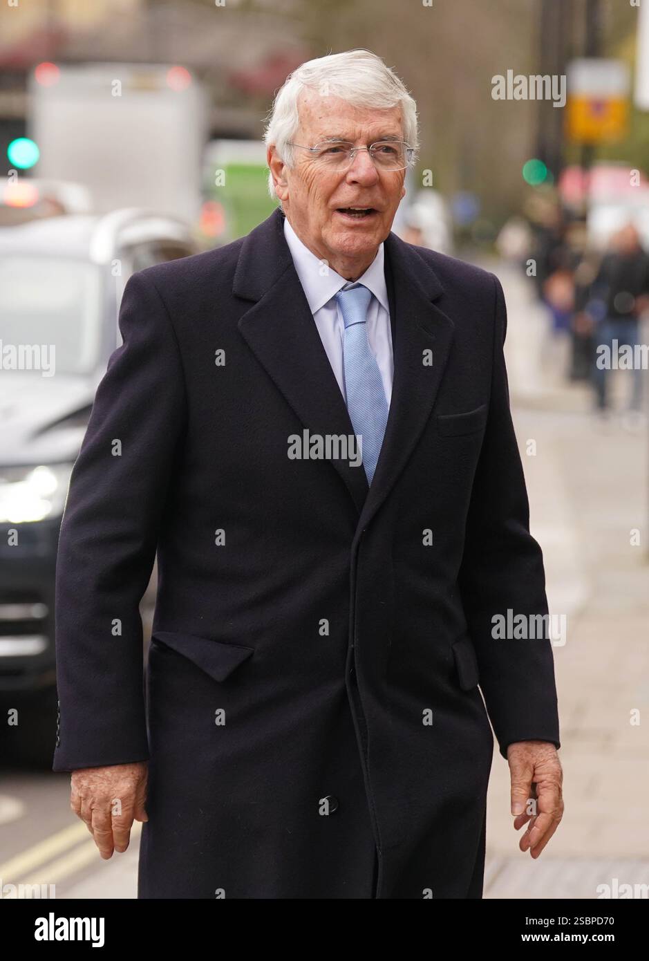 Former Prime Minister Sir John Major arriving for a memorial service ...