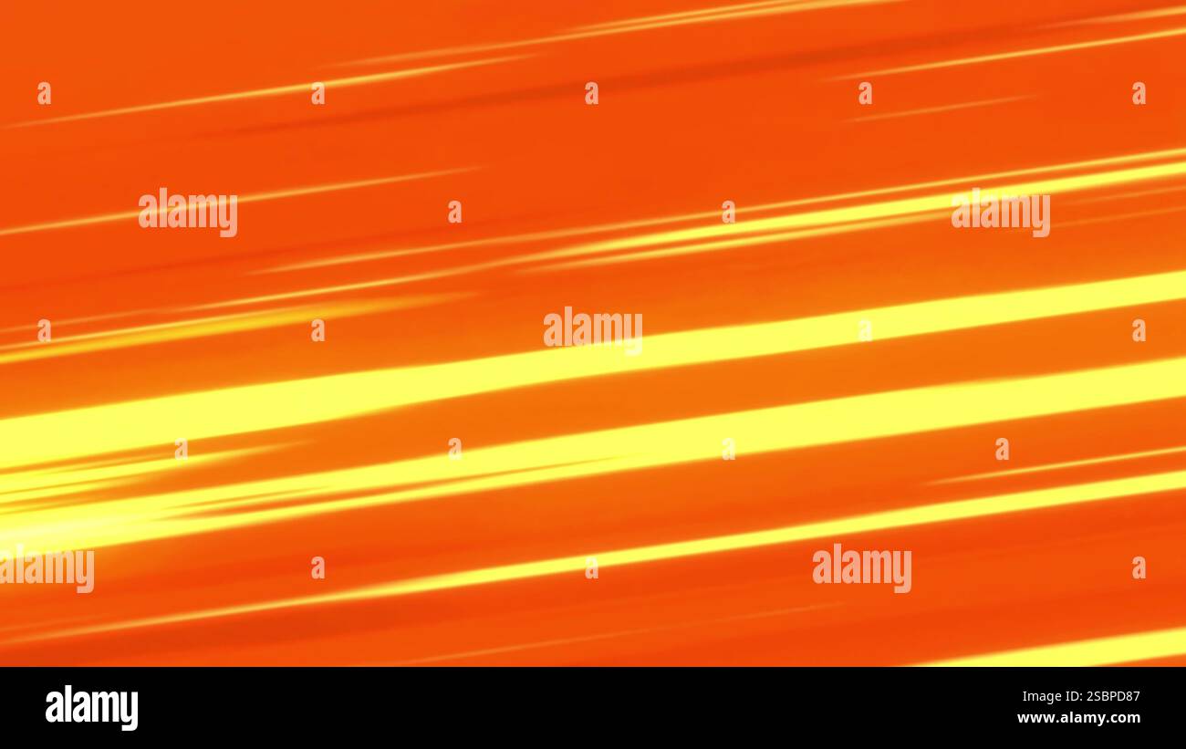 Orange speed lines for comics. Stream background. 3d illustration Stock ...