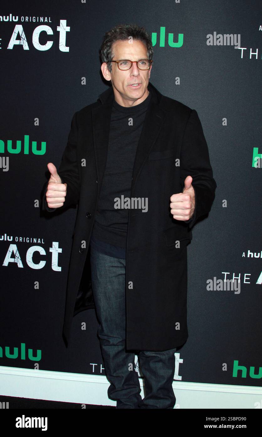 Ben Stiller arriving at the premiere of 'The Act' at The Whitby Theater ...