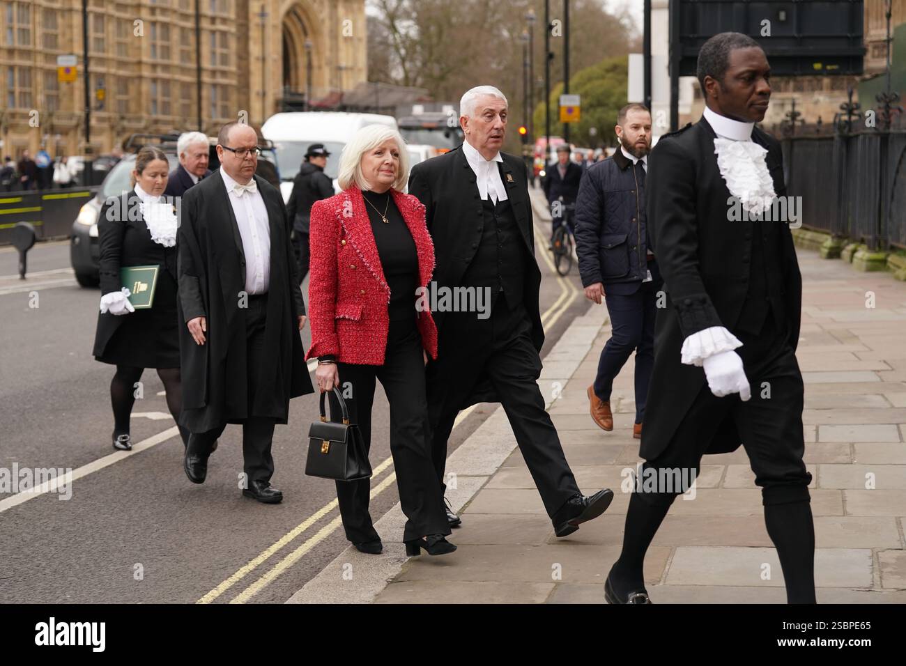 Commons Speaker Sir Lindsay Hoyle with his wife Catherine Swindley ...