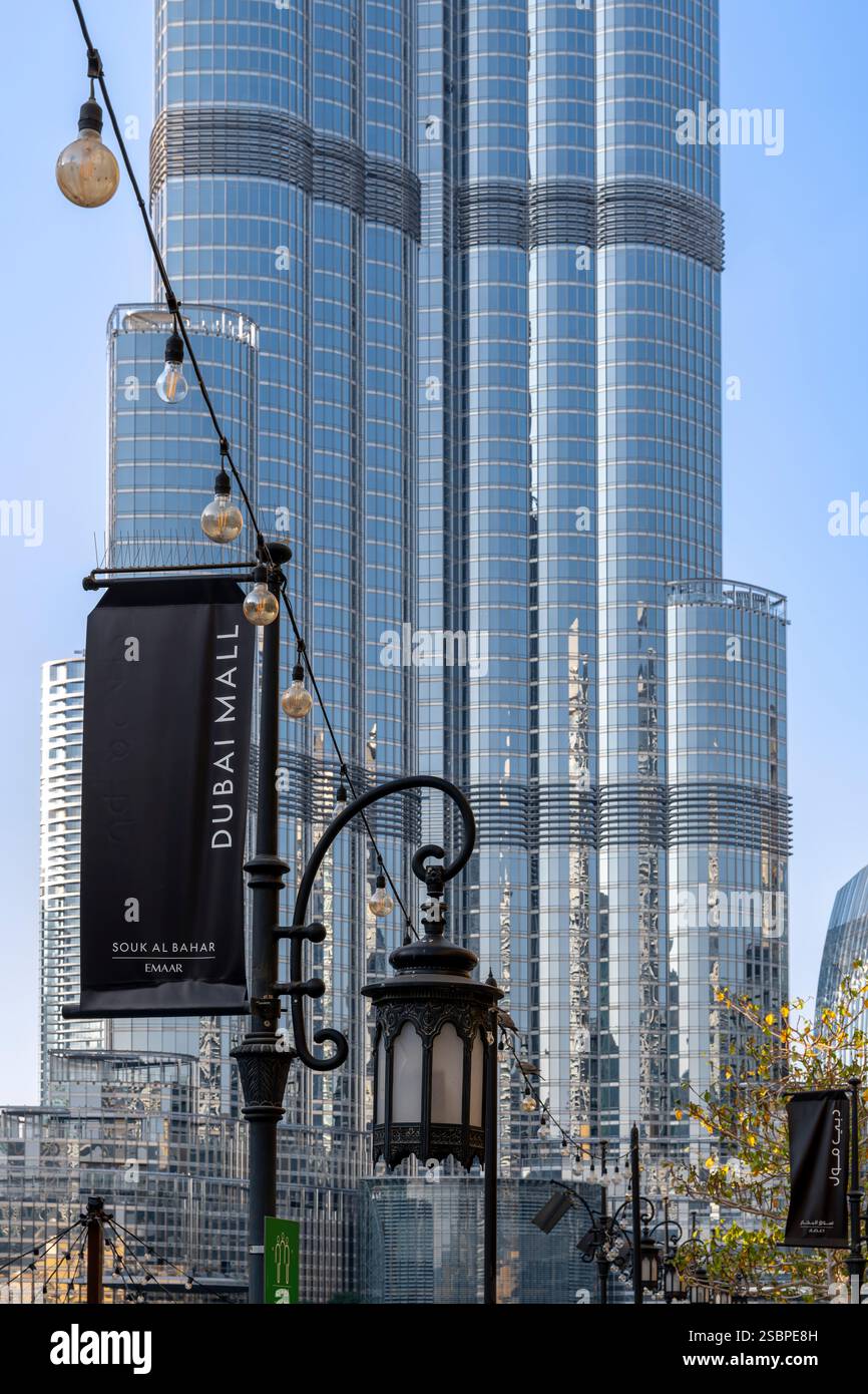The base of the world's tallest building, Dubai's Burj Khalifa. The ...