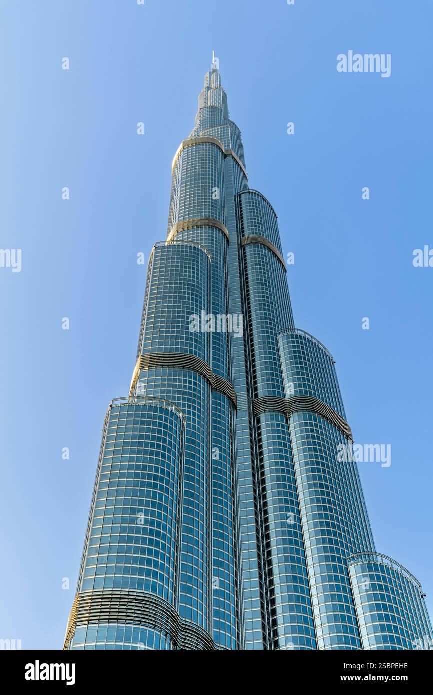 Top of the world's tallest building, Dubai's Burj Khalifa. The ...