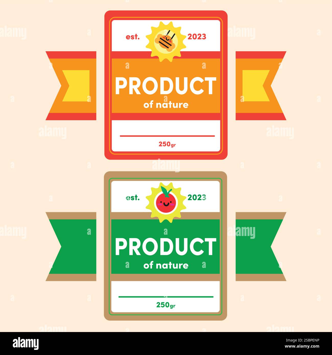Honey Product packaging label design, vector illustration Stock Vector ...