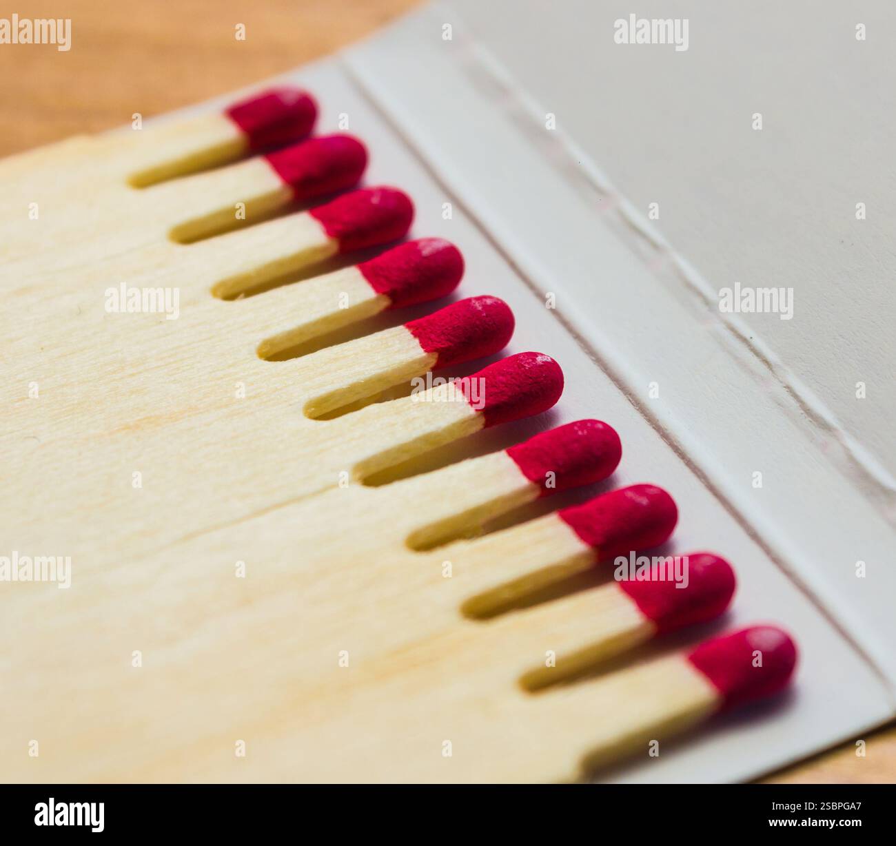 Set of red matches close up on white background Stock Photo - Alamy