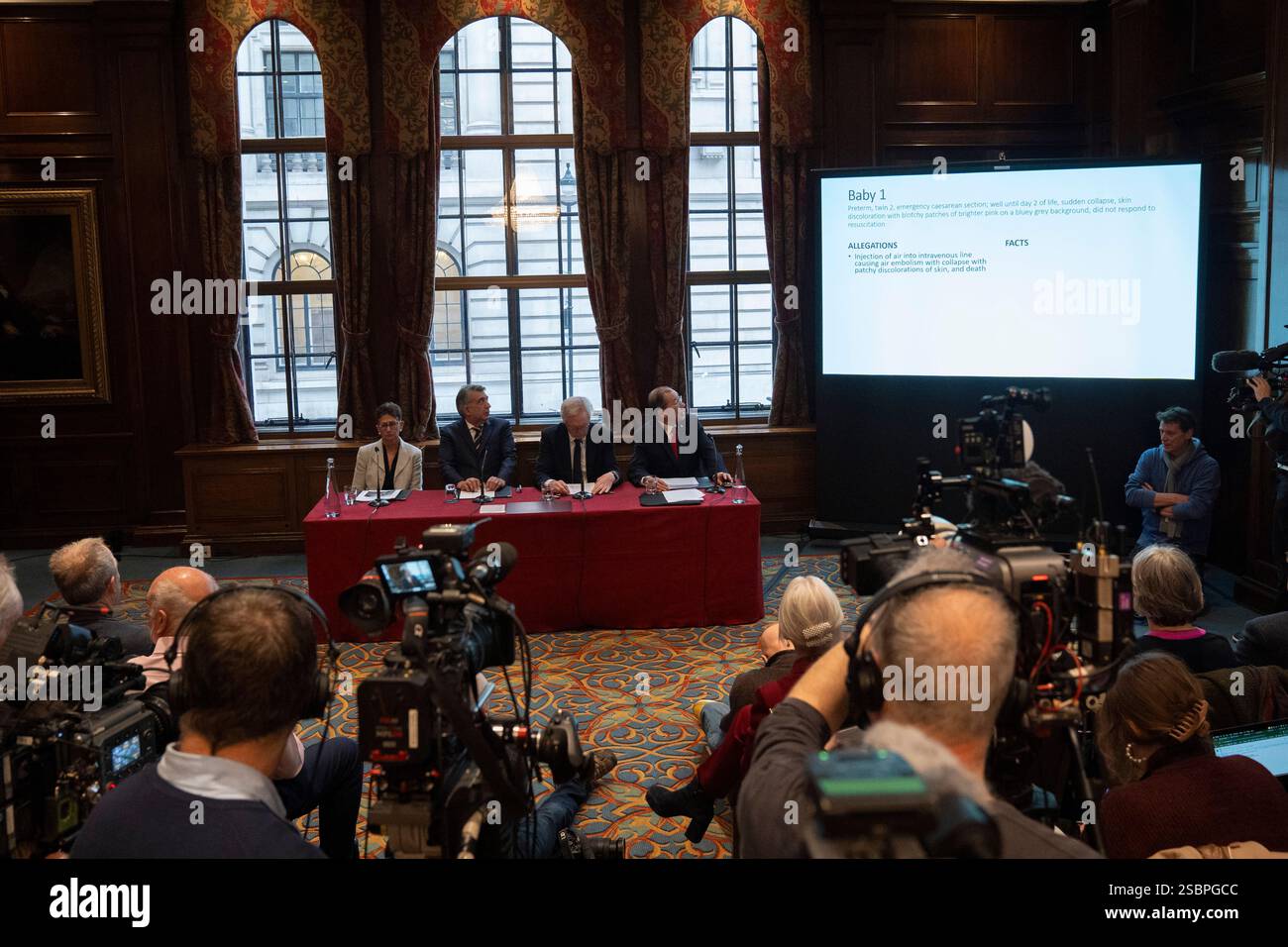 (left to right) Professor Neena Modi, barrister Mark McDonald, Sir ...