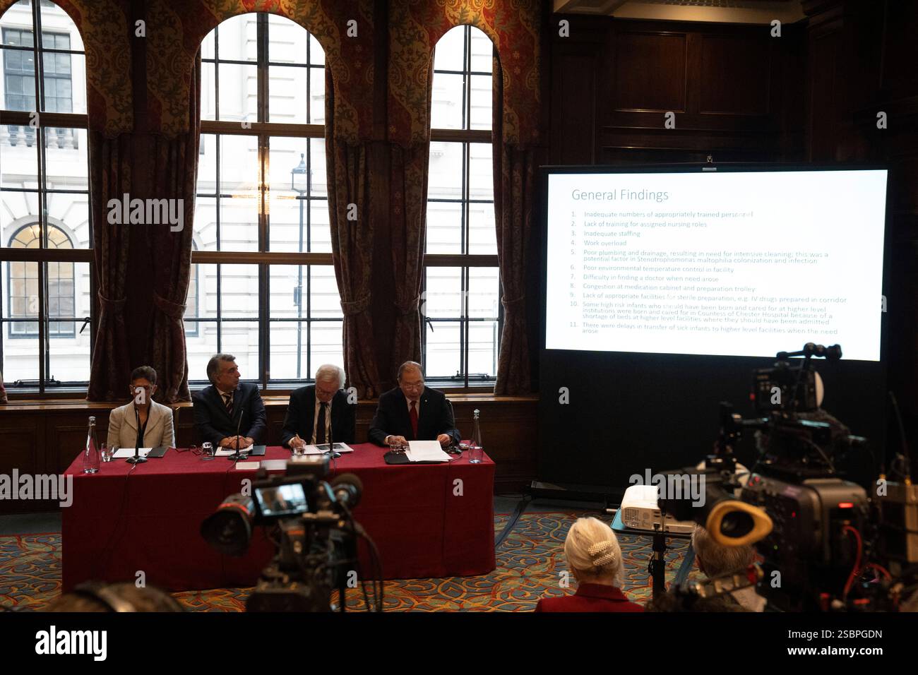 (left to right) Professor Neena Modi, barrister Mark McDonald, Sir ...